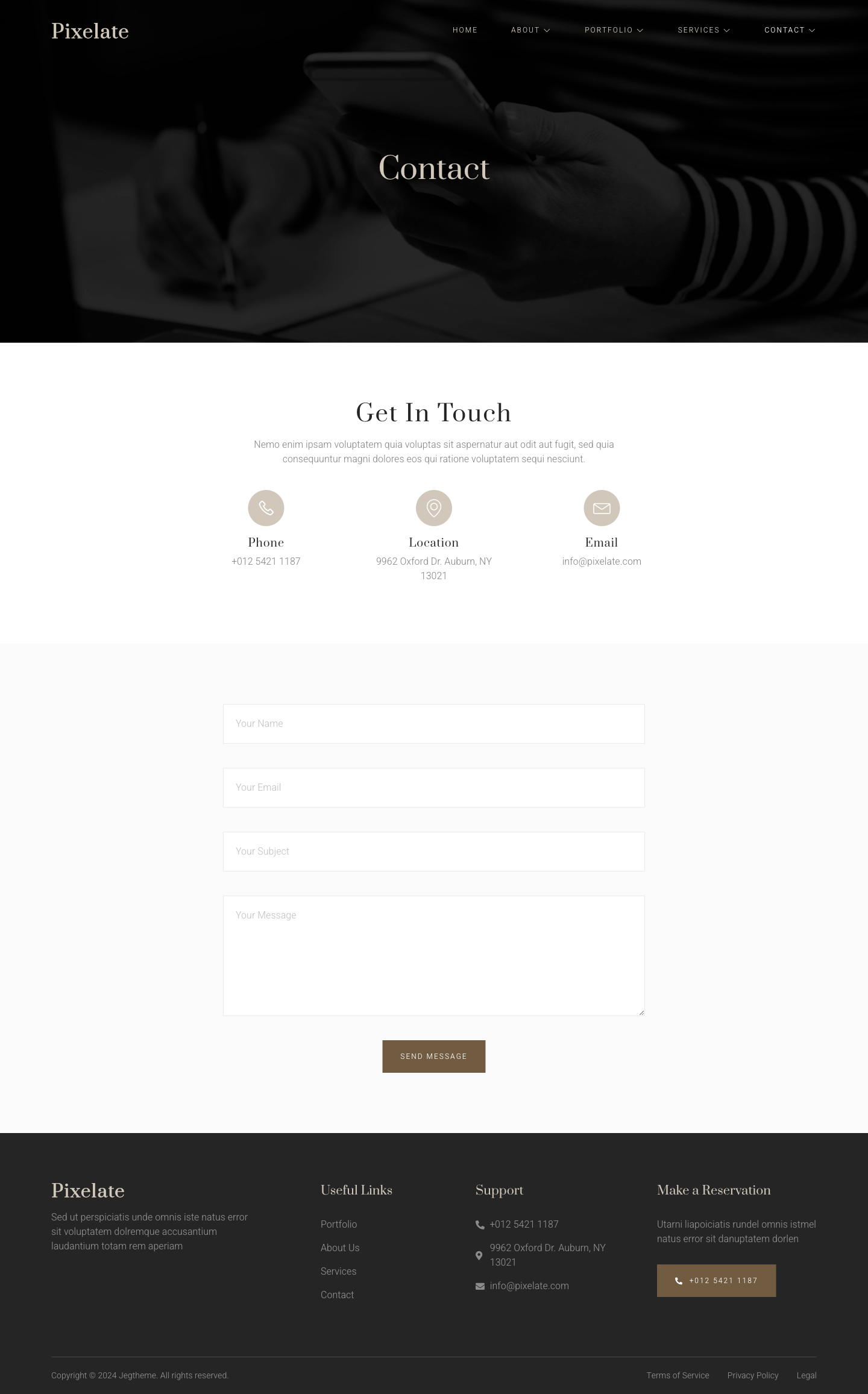 Pixelate - Portfolio & Photography Elementor Template Kit by jegtheme